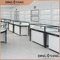 China OEM Reliable Stain Steel Combine Wooden Jewelry Showcase , Retail Jewelry Display Cases for sale
