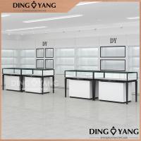 China OEM Reliable Stain Steel Combine Wooden Jewelry Showcase , Retail Jewelry Display Cases for sale