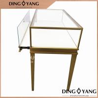 China High End Brush Bronze Stain Steel Jewelry Showcase Display 1200X550X950MM for sale