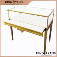 China High End Brush Bronze Stain Steel Jewelry Showcase Display 1200X550X950MM for sale