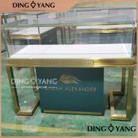 China Custom Made Jewelry Showcase Display Enclosed Large Storage With Lights for sale
