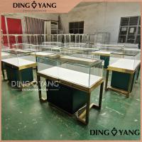 China Custom Made Jewelry Showcase Display Enclosed Large Storage With Lights for sale