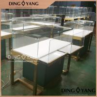 China Custom Made Jewelry Showcase Display Enclosed Large Storage With Lights for sale