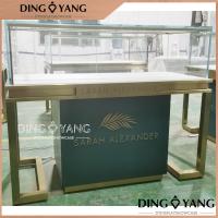 China Custom Made Jewelry Showcase Display Enclosed Large Storage With Lights for sale