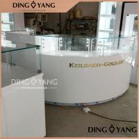 China 1550X550X1050MM Wooden Round Jewelry Showcases for sale