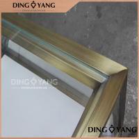 China OEM Rectangle Stain Steel Jewelry Showcase Display for sale