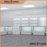 China 2 Tier Glass Wood  Sliding Door Jewellery Counter Display for sale