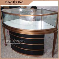 China Rose Gold Large Circular Jewelry Showcase Display for sale