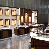 China Retail Shop Rose Gold OEM Jewelry Showcase Display for sale