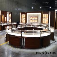 China Retail Shop Rose Gold OEM Jewelry Showcase Display for sale