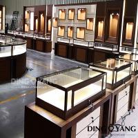 China Retail Shop Rose Gold OEM Jewelry Showcase Display for sale