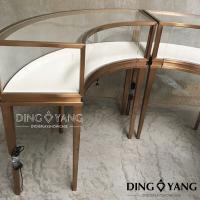 China Curve 1350X550X960MM Jewellery Shop Display Cabinets for sale