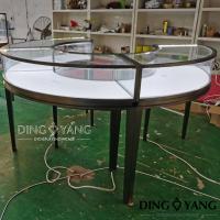 China Glass Circular D2100XH960MM Jewelry Display Cases for sale
