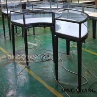 China Glass Circular D2100XH960MM Jewelry Display Cases for sale