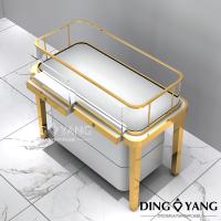 China Gold Electroplating 1300X600X950MM Jewelry Display Cases for sale
