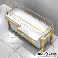 China Gold Electroplating 1300X600X950MM Jewelry Display Cases for sale