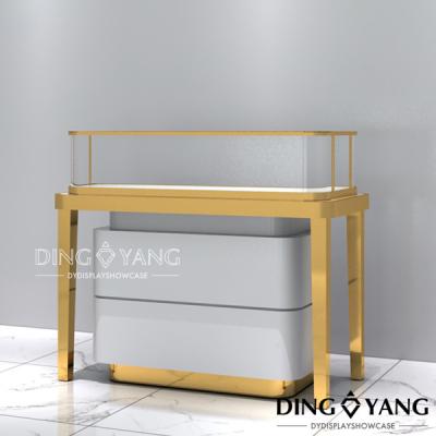 China Gold Electroplating 1300X600X950MM Jewelry Display Cases for sale