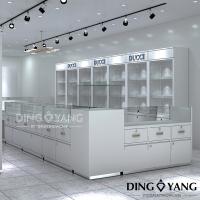 China Showroom Glossy White Jewellery Shop Display Counters for sale