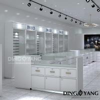 China Showroom Glossy White Jewellery Shop Display Counters for sale