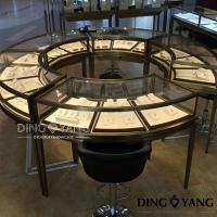 China Vintage Round 1450x550x950mm Jewellery Shop Showcase for sale