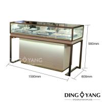China Lighting OEM Streamline Jewellery Display Cabinet for sale