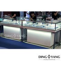 China Lighting OEM Streamline Jewellery Display Cabinet for sale