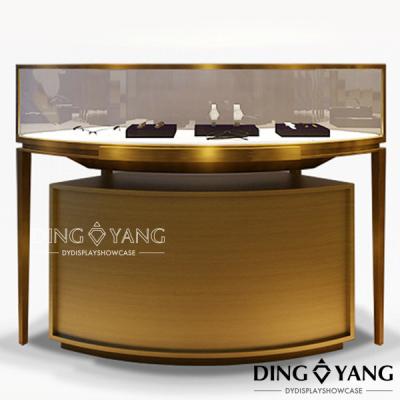 China Locking Cambered Jewellery Showroom Furniture for sale