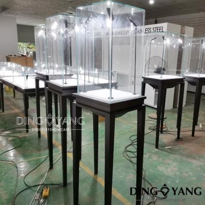 China 500X400X1600MM Stain Steel Store Jewelry Display Cases for sale