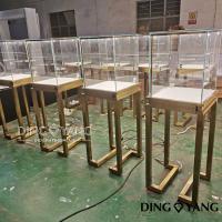 China Lockable 450X450X1350MM Store Jewelry Display Cases for sale
