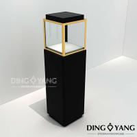 China Light Installed Jewelry Stain Steel Exhibition Display Cases for sale