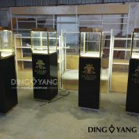 China Exhibition 450X450X1350MM Store Jewelry Display Cases for sale