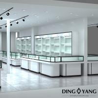 China White OEM Showroom Jewelry Store Display Cases for sale