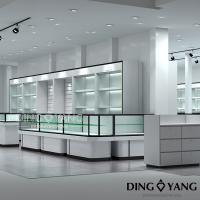 China White OEM Showroom Jewelry Store Display Cases for sale