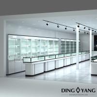 China White OEM Showroom Jewelry Store Display Cases for sale