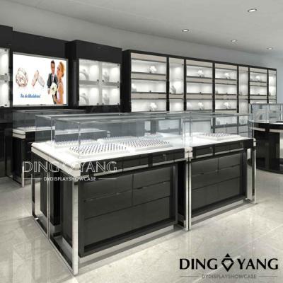 China Jewelry Store OEM MDF Showroom Display Cases for sale