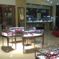 China Stain Steel Custom Made Showroom Display Cases for sale