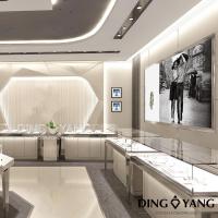 China Stain Steel Glass Oem Lockable Jewellery Showroom Furniture for sale