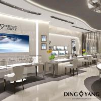 China Stain Steel Glass Oem Lockable Jewellery Showroom Furniture for sale