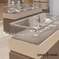 China Custom Made Stain Steel Showroom Display Cabinets for sale