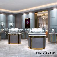 China Locks Installed Stain Steel Showroom Display Cabinets for sale