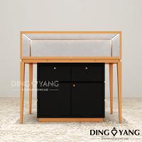 China Customizable Jewelry Display Table with Different Colors Logo MDF/Stainless Steel/Glass for sale
