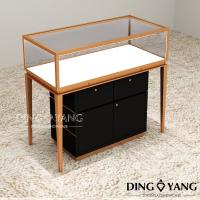 China Customizable Jewelry Display Table with Different Colors Logo MDF/Stainless Steel/Glass for sale
