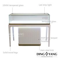 China Matte White Super Clean Glasses Jewelry Showcase for sale