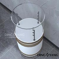 China Factory Bespoke Round Pedestal Jewelry Showcase,Standard Pedestal Showcases for sale