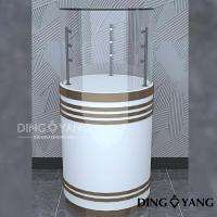China Factory Bespoke Round Pedestal Jewelry Showcase,Standard Pedestal Showcases for sale