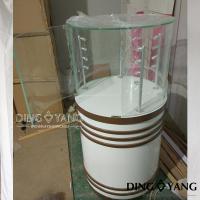 China Factory Bespoke Round Pedestal Jewelry Showcase,Standard Pedestal Showcases for sale