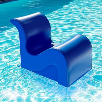 China Blue Floating Pool Recliner Ergonomic Design for the Ultimate Poolside Experience for sale