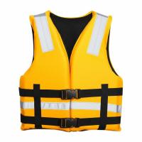 China High Visibility Colors With Reflective Strips Foam Life Vest Offering Breathable Mesh Lining And Easy Hand Wash With Mild Soap Maintenance for sale