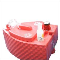 China Hard Plastic Floating Beer Cooler Lightweight Non Absorption for sale