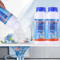 China 500g Dissolve Baking Drain Cleaner Powder Remove Drain Blockage 57*57*120mm for sale